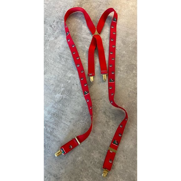 Accessories | Vintage Christmas Holiday Santa Suspenders Adult Osfm ...
